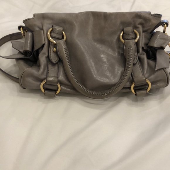 Miu Miu | Bags | Miu Miu Prada Vitello Lux Mini Bow Satchel | Poshmark